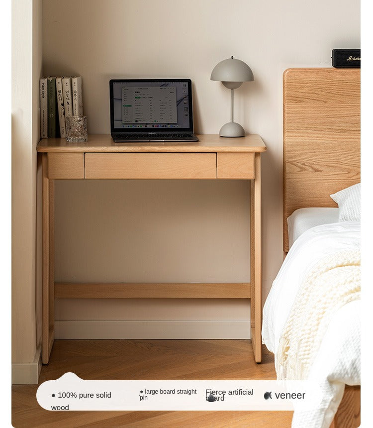 Beech solid wood small desk